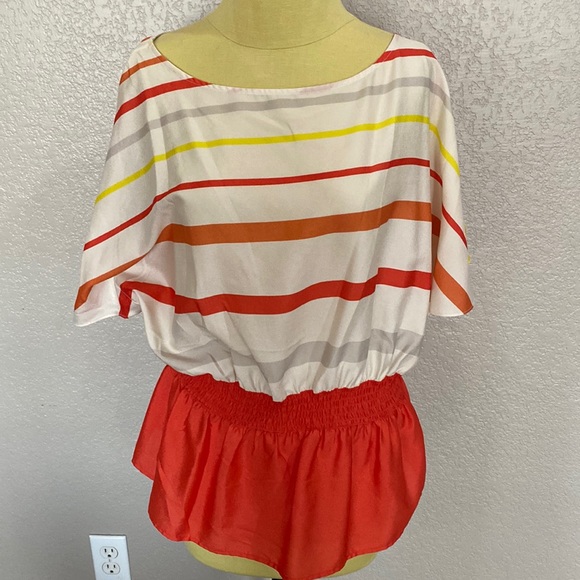 Gianni Bini | Tops | Gianni Bini Blouse With Cold Shoulders And Elastic ...